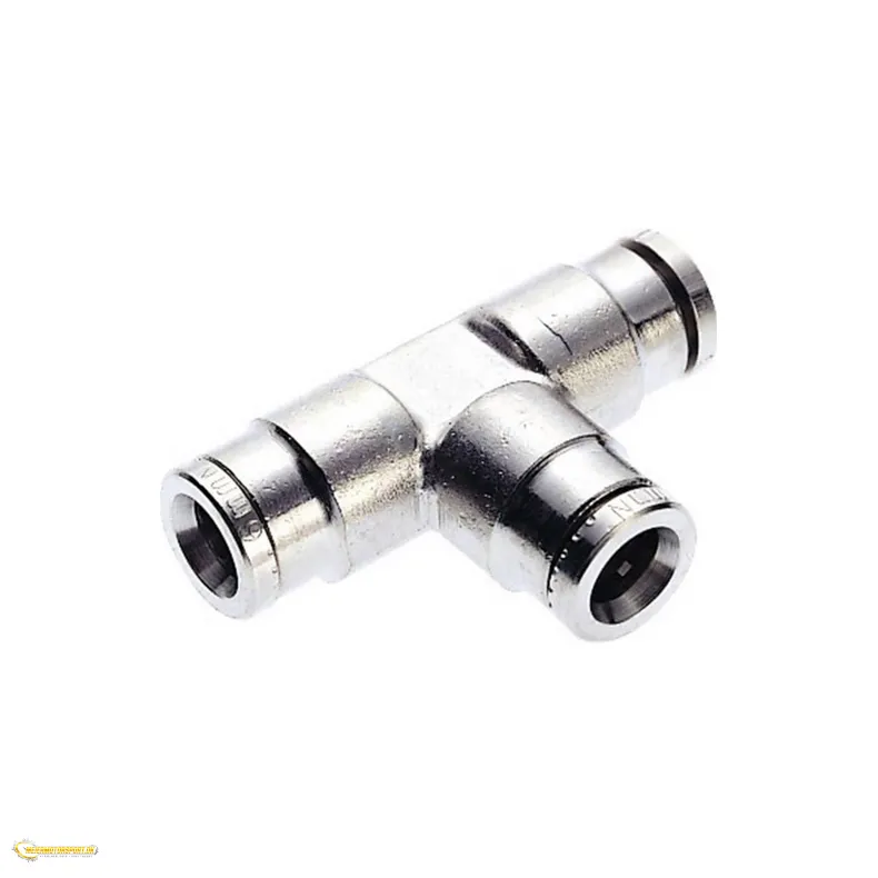 Pneumatisk kobling T-rør til 6mm slange - 0,25" (6mm) slange ...